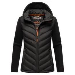 Outdoorjacke Marikoo "Mount Haruna", Damen, Gr. S, schwarz, Obermaterial: 100% Polyester; Innenseite: 100% Polyester; Futter: 100% Polyester; Wattierung: 100% Polyester, Jacken Outdoorjacke, mit hoch schlie&szlig;endem Kragen