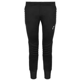 Torwarthose Reusch "GK Training Pant", Herren, Gr. S, EURO-Gr&ouml;&szlig;en, silber (schwarz, silberfarben), 100% Polyester, mehrfarbig, lang, Hosen, mit zuverl&auml;ssigem Polsterschutz