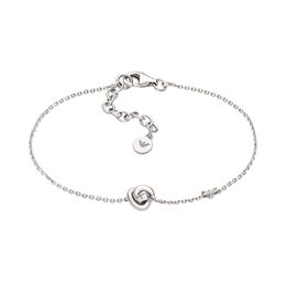 Emporio Armani Damen Armband "Schmuck Geschenk Silber 925 SENTIMENTAL Knoten-Optik", 19cm, Silber 925 (Sterlingsilber)silberfarben, Silber 925