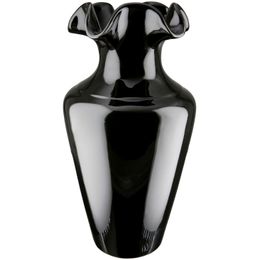 Gilde Tischvase "Vase Irina, aus Keramik, H&ouml;he ca. 40 cm", B/H/T: 40cm &Oslash; 20,5cm, schwarz, Vasen, wasserdicht