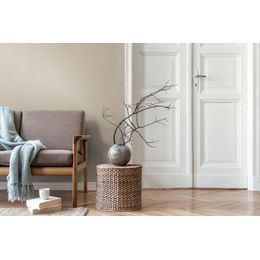 Livingwalls LIVING WALLS Vliestapete "Unitapete Leausenstruktur - Vliestapete modern", B/L: 0,53m x 10,5m, Rollen: 1hellorange, Wohnzimmer, Tapeten, Moderne
