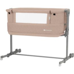 Beistellbett Kinderkraft "NESTE GROW", Baby, Gr. B/H/L: 57cm x 69cm x 100cm, kein H&auml;rtegrad, beige, Kunststoff, Polyester, Babybetten