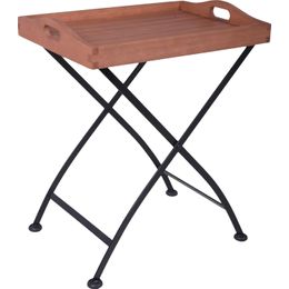 Gartentisch Garden Pleasure, B:41cm H:67cm T:57cm, braun, Outdoor, Tische, "Tabletttisch &raquo;WIEN&laquo;", BxTxH: 41x57x67 cm, viereckig, klappbar