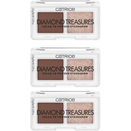 Catrice Damen Lidschatten-Palette "DIAMOND TREASURES CREAM TO POWDER EYESHADOW", braun, Augen-Kosmetika, mit mattem und schimmerndem Finish