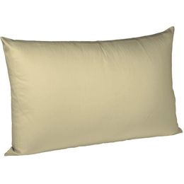 Kissenbezug Fleuresse, B:40cm L:60cm, beige, Mako-Satin, Mako-Satin, Kissenbez&uuml;ge, "Colours Mako Satin, 100% Baumwolle, mit Rei&szlig;verschluss", Mako