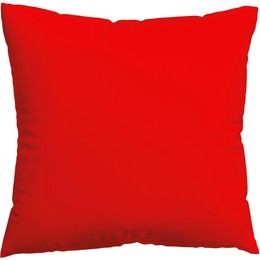 Kissenbezug Schlafgut, B:80cm L:80cm, rot, Jersey, Obermaterial: 95% Baumwolle, 5% Elasthan, Kissenbez&uuml;ge, "Premium Kissenbezug Knitted Jersey (1