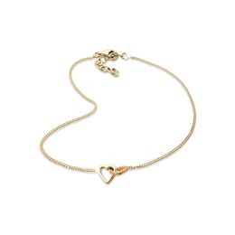 Elli Damen Fu&szlig;kette "Herz ewige Liebe 925 Sterling Silber", 2,5cm, Silber 925 (Sterlingsilber), gold, Silber 925 (Sterlingsilber), Fu&szlig;ketten