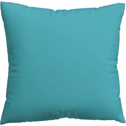 Kissenbezug Schlafgut, B:80cm L:80cm, blau, Jersey, Obermaterial: 95% Baumwolle, 5% Elasthan, Kissenbez&uuml;ge, "Premium Kissenbezug Knitted Jersey (1