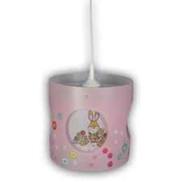 Niermann H&auml;ngeleuchte "Bungee Bunny, Kinderlampe, Kinderzimmer", 1, &Oslash; 25cm H: 27cm, 1 Stk., bunt, Kinderzimmer, Leuchten, Der innere Lampenschrim