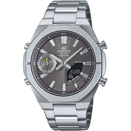 CASIO EDIFICE Herren Smartwatch "ECB-S10D", silber, Smartwatches, Solaruhr, Armbanduhr, Herrenuhr, Super Illuminator, Edelstahlarmband