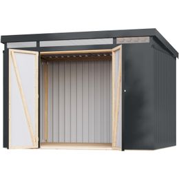 Karibu Ger&auml;tehaus "Argonium 3", grau, Metall, Ger&auml;teh&auml;user, Made in Germany
