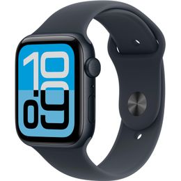 Apple Smartwatch "Watch SE 3", 44mm, ohne eSIM, M/L, Sport Band, schwarz, Smartwatches