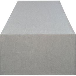 Tischl&auml;ufer, B:140cm L:40cm, grau, Delindo Lifestyle, Polyester, Tischdecken, "WIEN", Fleckabweisend, pflegeleicht, 180 g/m&sup2;