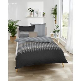 Bettw&auml;sche Kaeppel, grau, Mako-Satin, Obermaterial: 100% Baumwolle, Bettw&auml;sche, "Smart"