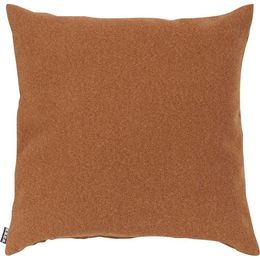 HOCK Dekokissen H.O.C.K., B:60cm H:10cm L:60cm, braun, Baumwolle, Dekokissen_Sitzkissen_Kissenh&uuml;llen, "Livigno", mit Wollhaptik, Kissenh&uuml;lle mit F&uuml;llung,
