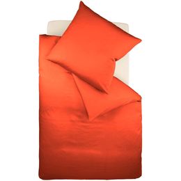 Bettw&auml;sche Fleuresse, rot, Mako-Satin, Obermaterial: 100% Baumwolle, Bettw&auml;sche, "Colours in 135x200, 155x220 oder 200x200 cm", Bettw&auml;sche aus 100%