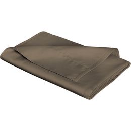 Betttuch Fleuresse, B:270cm L:260cm, braun, Mako-Satin, Obermaterial: 100% Baumwolle, Bettlaken, "Colours", offenes Bettlaken