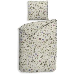 Bettw&auml;sche HECKETT & LANEgr&uuml;n, Flanell, Obermaterial: 100% Baumwolle, Bettw&auml;sche, "Heckettlane Bettw&auml;sche Baumwolle Flanell HARPER", Bettw&auml;sche aus