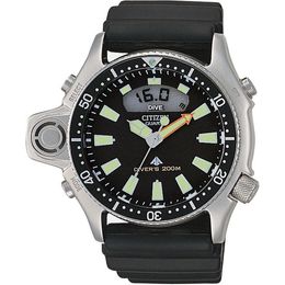 Citizen Herren Taucheruhr "Promaster Diver", schwarz, Armbanduhren, Armbanduhr, Quarzuhr, Herrenuhr, bis 20 bar wasserdicht, Datum