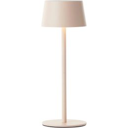 Brilliant LED Au&szlig;en-Tischleuchte "Viani", 1, &Oslash; 9cm H: 25cm, 1 Stk., beige, Leuchten, Kabellos, Solar & USB, H 25 cm, 170 lm, h&ouml;henverstellbar, 3000 K
