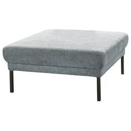 Hocker 3C Candy "Mallow", grau, B:90cm H:43cm T:90cm, 100% Polyester, Hocker, Sitzhocker, passend zur Polsterserie "Mallow" in Flachgewebe