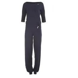 Jumpsuit WINSHAPE "WJS2", Damen, Gr. S, Normalgr&ouml;&szlig;en, blau (night blau), 90% Baumwolle, 10% Elasthan, U-Boot-Ausschnitt, Overalls Jumpsuit, 3&frasl;4-Arm