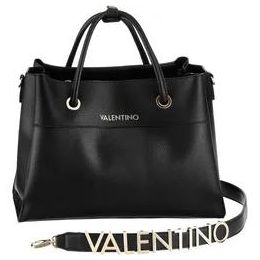 Henkeltasche Valentino BAGS "ALEXIA", Damen, Gr. B/H/T: 35cm x 27cm x 14cm, schwarz, Polyurethan (PU), Taschen, Umh&auml;ngetasche Schultertasche mit goldfarbenen Details