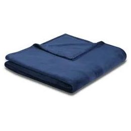 Wohndecke Biederlack "King Fleece", blau (marine), B:150cm L:200cm, Polyester, Wohndecken, Wohndecke, leicht, Kuscheldecke