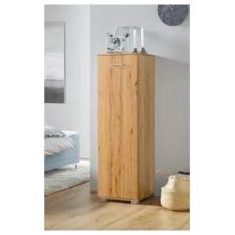 Hochkommode Priess, beige (astkernbuchefarben), B:41cm H:135cm T:38cm, Holzwerkstoff, Sideboards, T&uuml;rkommode