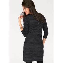 Aniston CASUAL Damen Strickkleid, grau, Gr. 42, meliert, Feinstrick, Obermaterial: 70% Viskose, 30% Polyamid, Kleider, mit Rei&szlig;verschluss