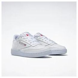 Sneaker Reebok CLASSIC "CLUB C 85", Damen, Gr. 36, wei&szlig; (wei&szlig;, light, grau), Leder, Synthetik, Schuhe Skaterschuh Sneaker low