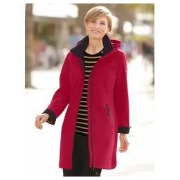 Softshelljacke Casual Looks, Damen, Gr. 20, rot, 94% Polyester, 6% Elasthan, unifarben, figurumspielend, Jacken Softshelljacke