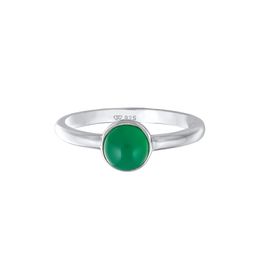 Elli Premium Damen Fingerring "Achat Edelstein Solit&auml;r 925 Silber", 52mm,mit Steinen, Silber 925 (Sterlingsilber), silber, Silber 925