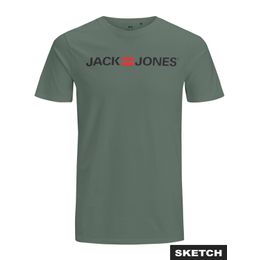 Jack & Jones JACK & JONES Damen T-Shirt "JJECORP mit Print, vielseitig kombinierbar f&uuml;r den Alltag"laurel wreath, Gr. S, bedruckt, unifarben, Obermaterial: 100%