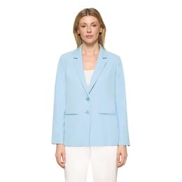 Betty Barclay Damen Longblazer "Damen mit Reverskragen"powder blau, Gr. 48, Obermaterial: 96% Polyester, 4% Elasthan. Futter: 100% Polyester, Blazer