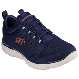Skechers Herren Slip-On Sneaker "SUMMITS", Gr. 47,5, orange, Textil, Schuhe, Freizeitschuh, Slipper, Komfortschuh mit elastischer Bungee-Schn&uuml;rung