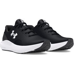 Under Armour Herren Laufschuh "UA Charged Surge 4", Gr. 49,5, schwarz-wei&szlig;, Synthetik, Textil, Schuhe, Gute D&auml;mpfung