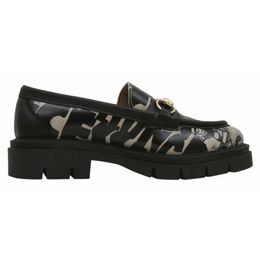 DOGO Damen Loafer "Cindy Loafer Supper Blackwhite Damen Halbschuhe", Gr. 39, beige, Lederimitat, Schuhe, Handgefertigt
