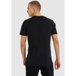 Ellesse Herren T-Shirt "SL PRADO TEE", schwarz, Gr. M, Obermaterial: 100% Baumwolle, Shirts, mit Logodruck, Kurzarm, schmale Basic-Passform,
