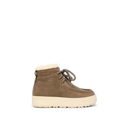 Marc O'Polo MARC O'POLO Damen Stiefelette "mit flauschigem Warmfutter", Gr. 36, braun, Obermaterial: 100% Leder (Rind), unifarben, Schuhe