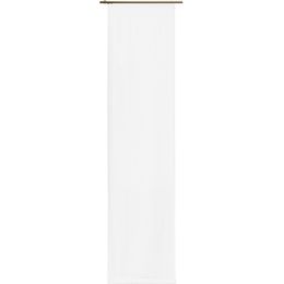 Schiebegardine WIRTH, B:57cm H:225cm, wei&szlig;, Jacquard, Baumwolle, Polyester, Wohnzimmer, Gardinen, "Newbury", Ohne Befestigungszubeh&ouml;r, Breite: 57 cm