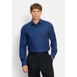 OLYMP Herren Businesshemd "OLYMP Level Five, body fit, New York Kent"marine, Gr. 42, 100% Baumwolle, Hemden