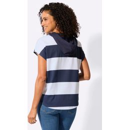 Casual Looks Damen Kapuzenshirt "Kapuzen-Shirt", bunt, Gr. 38, gemustert, mehrfarbig, 100% Baumwolle, Shirts