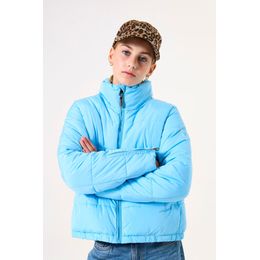 Garcia M&auml;dchen Steppjacke, blau, Gr. 128, unifarben, Web, Obermaterial: 100% Polyester, Jacken, mit Taschen for GIRLS