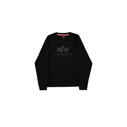 Herren Sweater "Basic Sweatshirt Carbon", schwarz, Gr. XXXL, Alpha Industries, Obermaterial: 80% Baumwolle, 20% Polyester, Sweatshirts