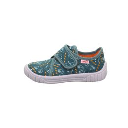 Superfit M&auml;dchen Hausschuh "BILL, WMS: mittel", Gr. 28, bunt, Textil, Schuhe, Kinderschuh mit Klettverschluss, Gr&ouml;&szlig;enschablone zum Download