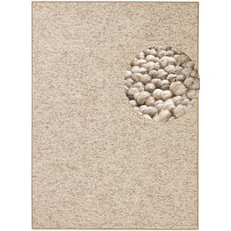 Teppich Hanse Home, B:60cm H:12mm L:90cm, beige, Kunstfaser, Wohnzimmer, Teppiche, "Wolly 2", Flachgewebe, L&auml;ufer, Skandi, Woll-Optik, Esszimmer,