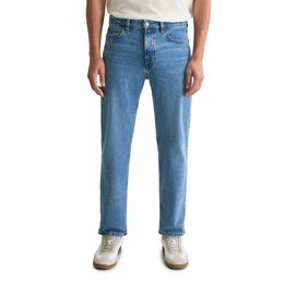 Marc O'Polo MARC O'POLO Herren Regular-fit-Jeans "aus Bio-Baumwoll-Mix"medium blau, Gr. 31, unifarben, Obermaterial: 90% Baumwolle, 9% Polyester, 1% Elasthan,