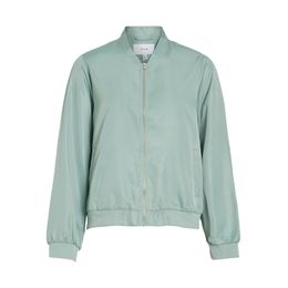 Vila Damen Blouson "VIPAPAYA L/S BOMBER JACKET - NOOS"blau surf, Gr. 44, unifarben, Web, Obermaterial: 100% Polyester, Jacken, Kunstfaser