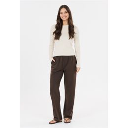ENDURANCE ATHLECIA ATHLECIA Damen Sweathose "Crecy"braun, Gr. 44, unifarben, 50% Baumwolle, 48% Polyester, 2% Elasthan, Hosen, Mit atmungsaktivem Tragekomfort